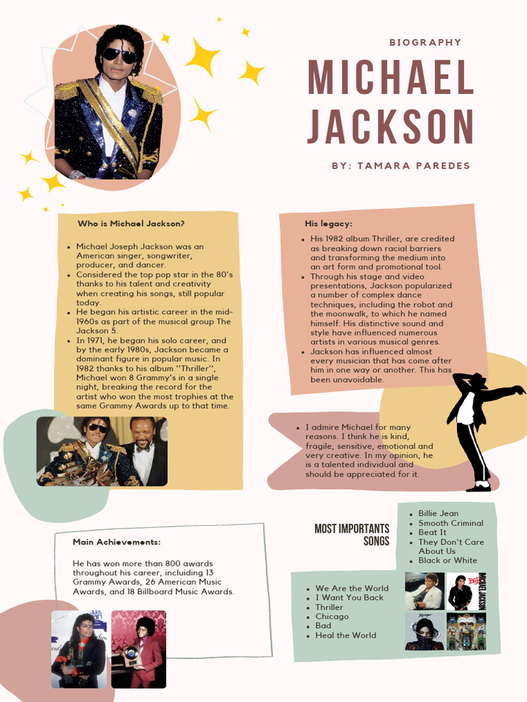 Michael Jackson: Life and Achievements | PDF | Michael Jackson ...