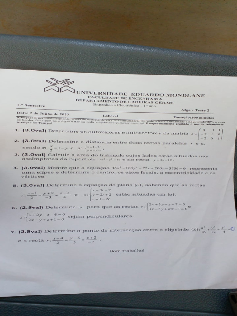 Test2 2023 Alga | PDF