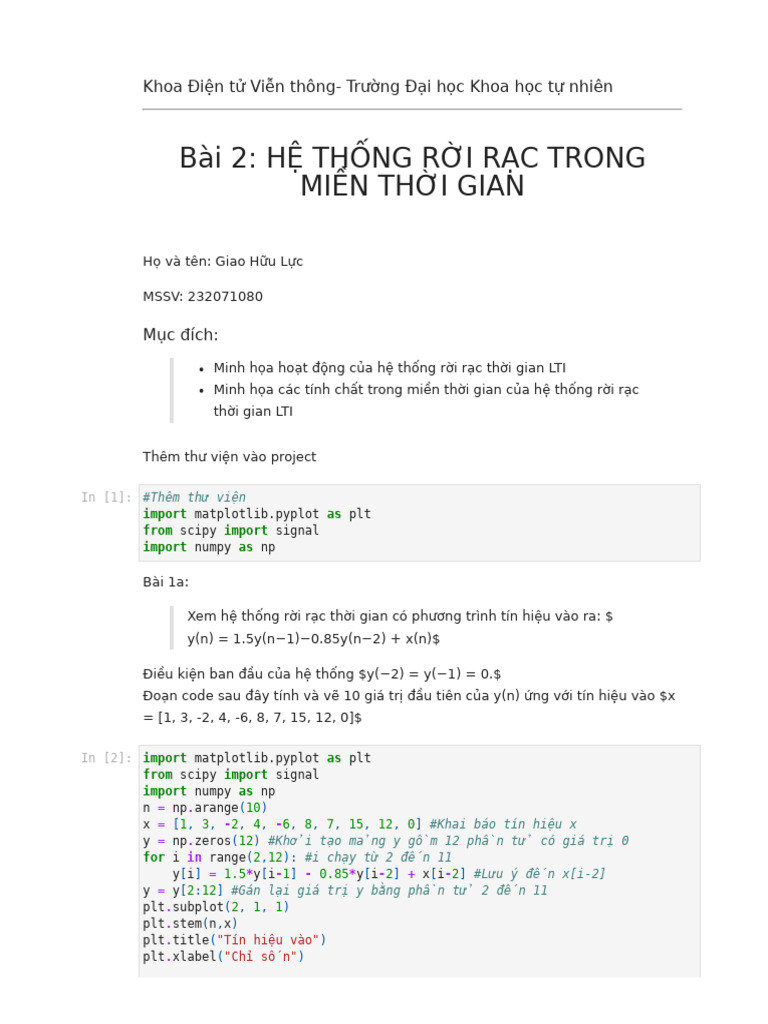 DSP 2025 Lab2 23207080 | PDF