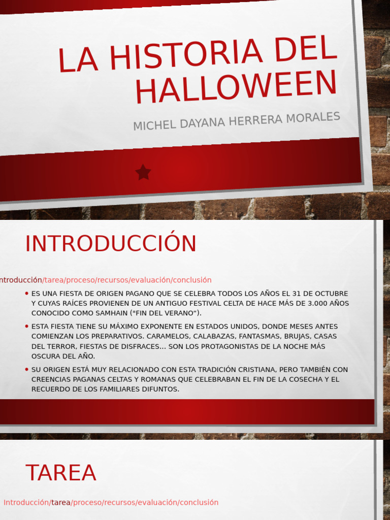 La Historia de Halloween | PDF | Víspera de Todos los Santos