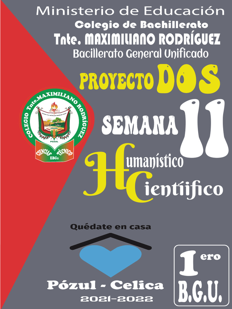 Proyecto 2. Humanistico 1ro Bgu | PDF