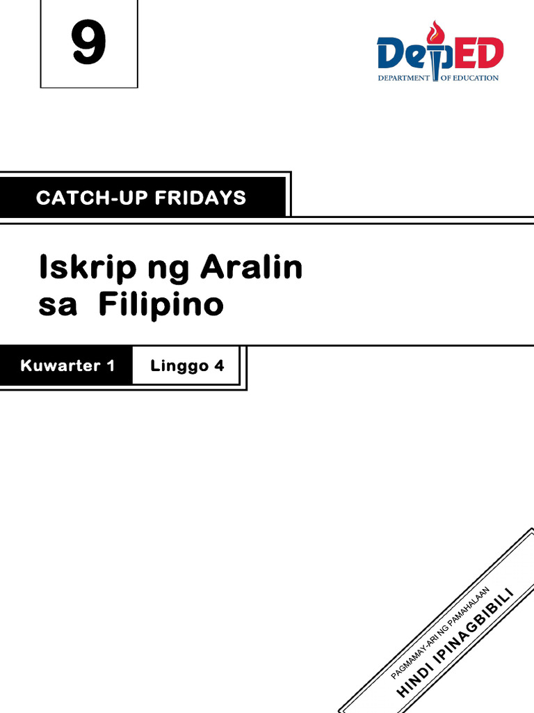 CO 2024 LS16 Grade9 Q1 CUF Filipino V | PDF