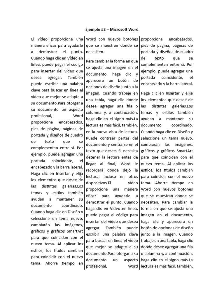 Guardado Con Autorrecuperación de Documento2 | PDF | Microsoft Word | Vídeo