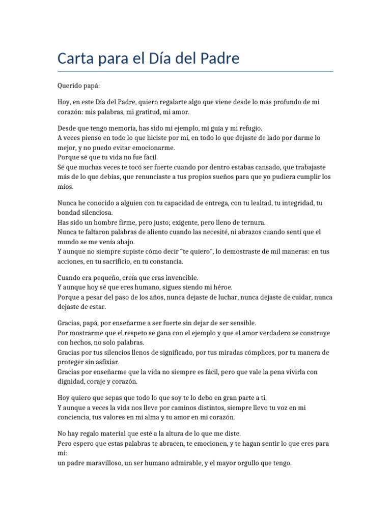 Poststunning Cartas Para El Da Del Padre Pictures
