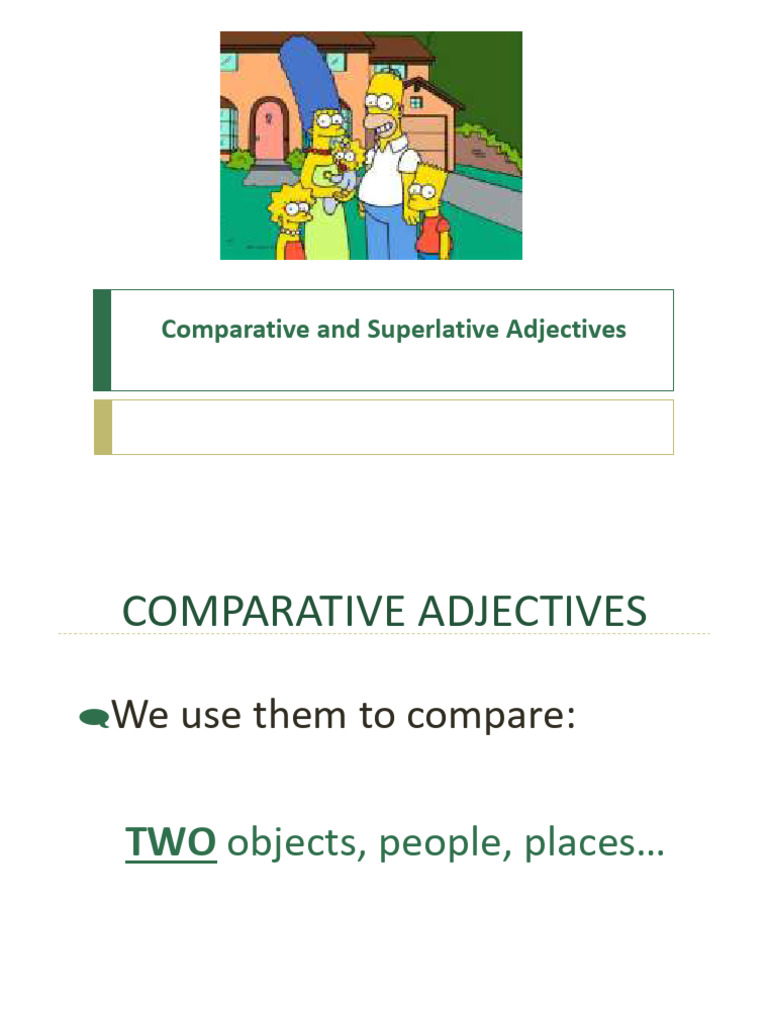 Comparative-Superlative Rules | PDF | Adjective | American Television ...