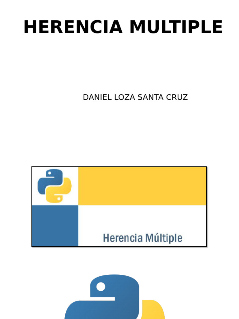 Herencia Multiple | PDF | Constructor (Programación Orientada a Objetos ...