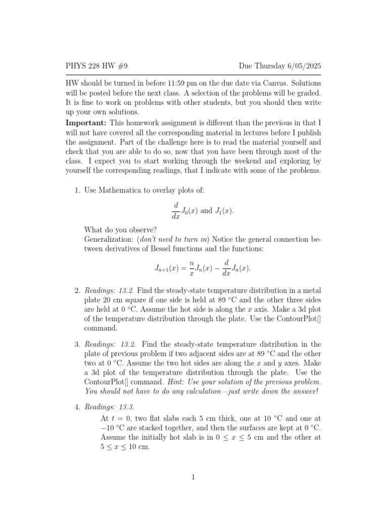 Practice of Partial Differential Equations | PDF | Physics | Applied And Interdisciplinary Physics