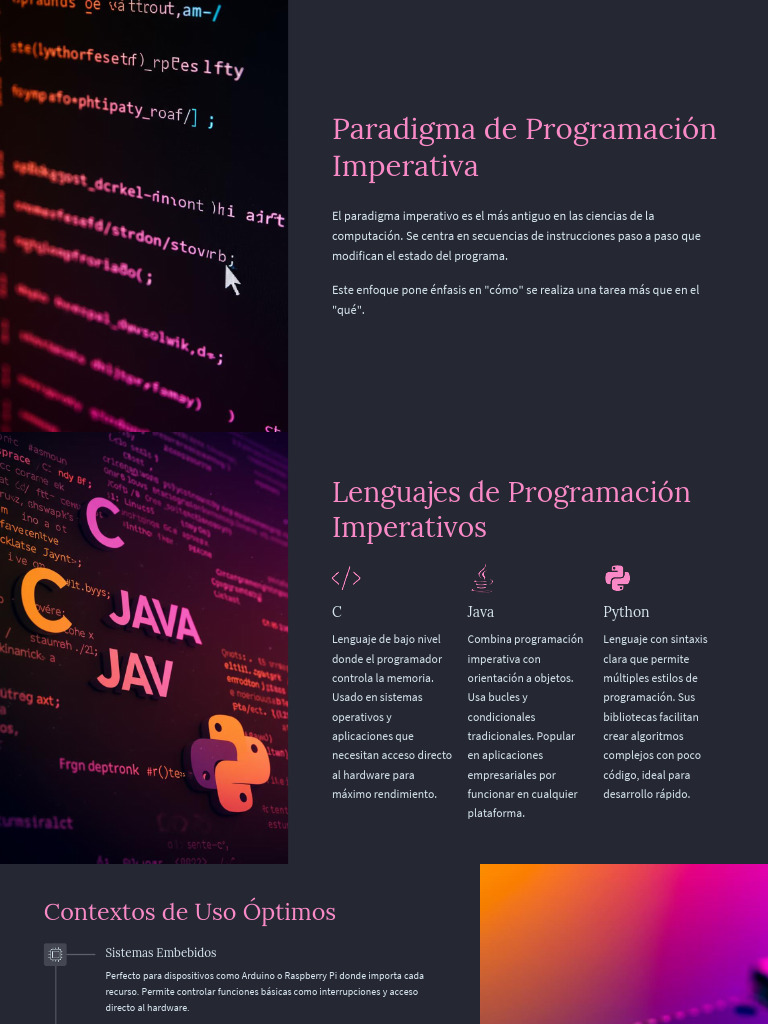 3 1 Paradigma de Programacion Imperativo | PDF | Lenguaje de programación | Paradigmas de ...