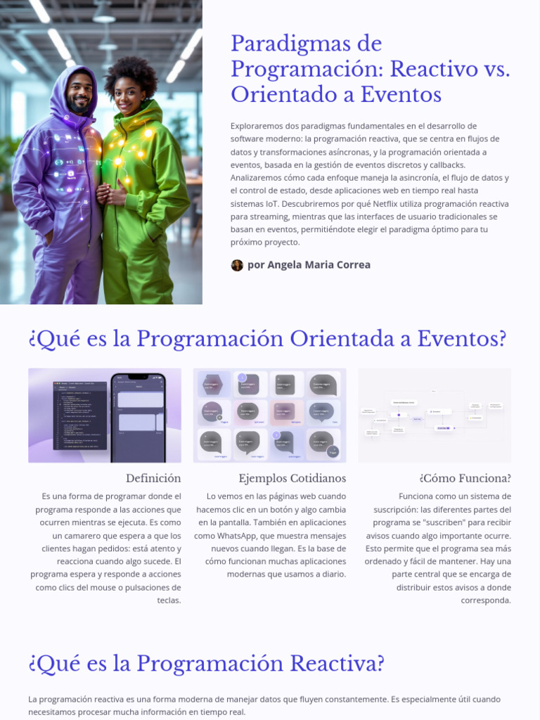 Paradigmas de Programacion Reactivo Vs Orientado A Eventos | PDF ...