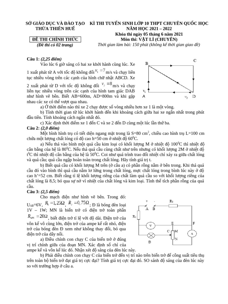 De Thi Chon HSG | PDF