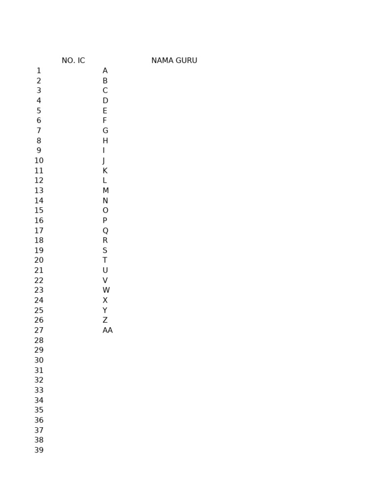 Template Headcount | PDF