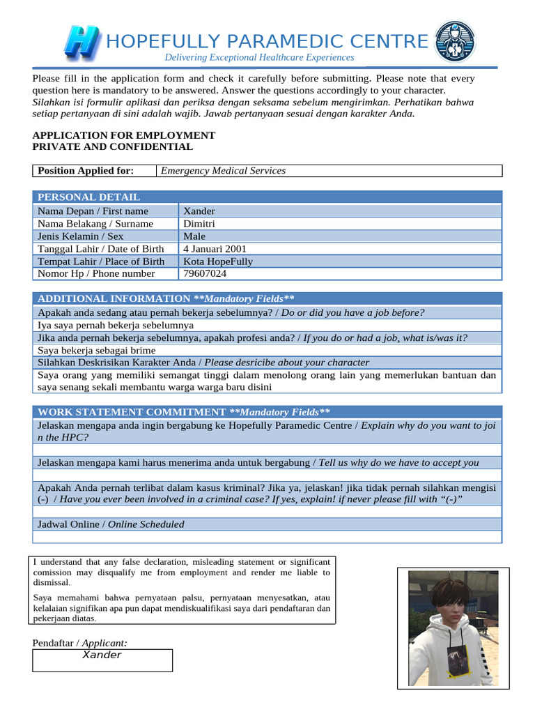 Form Daftar EMS | PDF