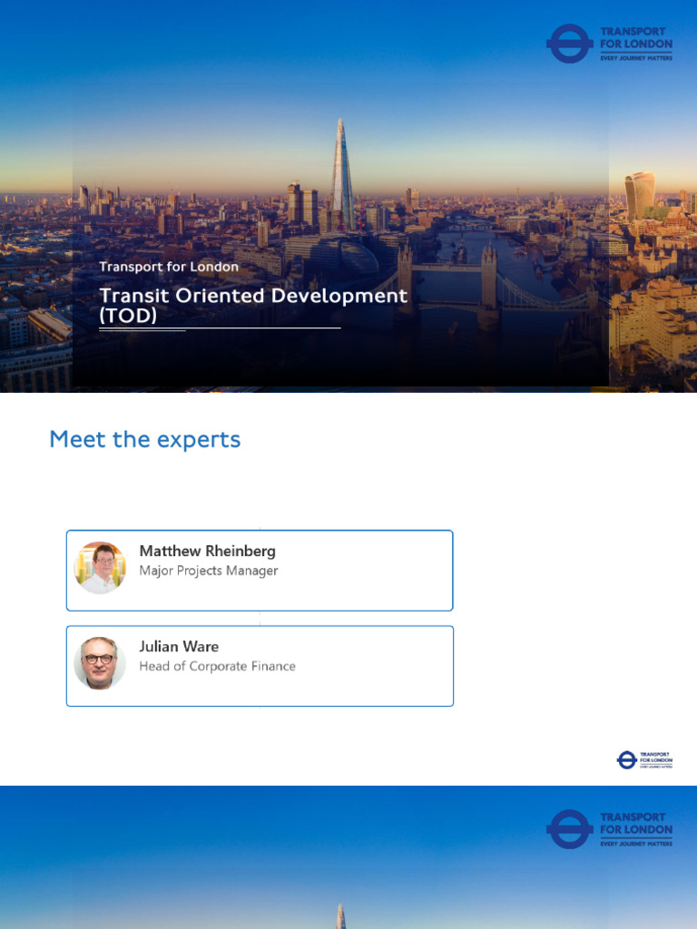 UK PACT TFL Skill Share Session 4 - Transit Oriented Development - 30 ...