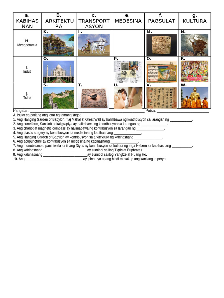 Summative Quiz - Ap7 2024 | PDF