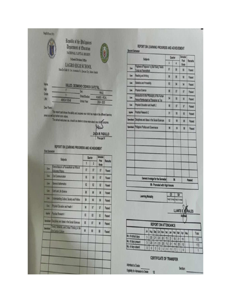 Grade Records | PDF