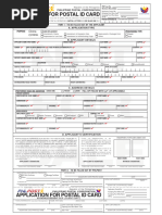 Postal Id Application Form | PDF | Travel Visa | Identity Document