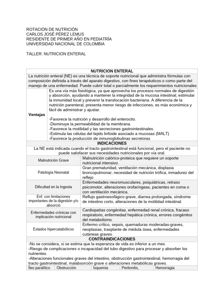 Nutrición Enteral: Guía Completa y Ventajas | PDF | Tracto ...
