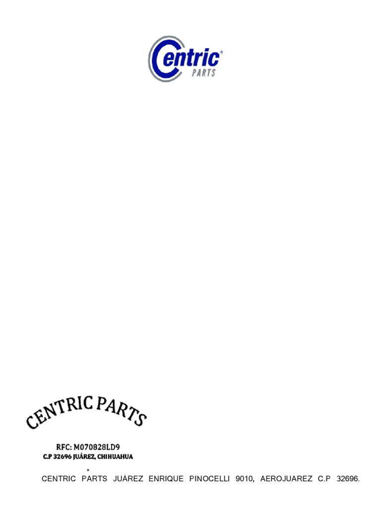 Constancia Laboral Centric Parts Juárez | PDF