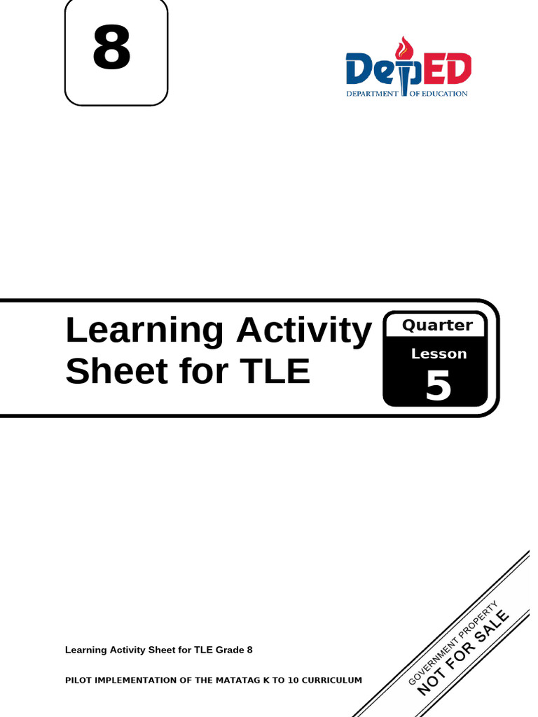 q1 Las Tle 8 Lesson 5 Week 5 | PDF | Editing | User Interface