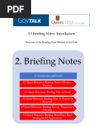 Briefing Note Format Example | PDF
