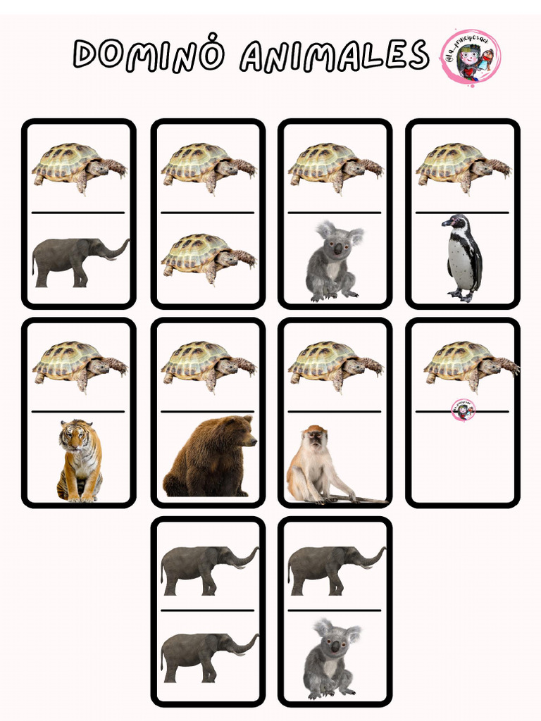 Dominó Animales | PDF