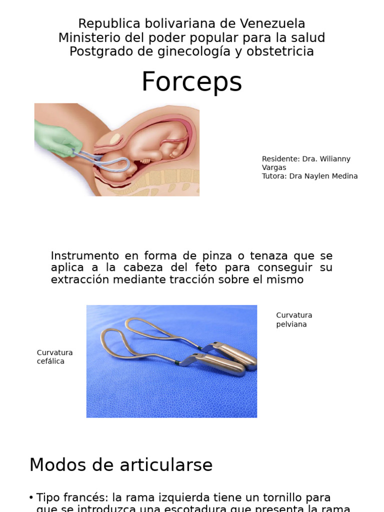 Uso y Tipos de Fórceps en Obstetricia | PDF