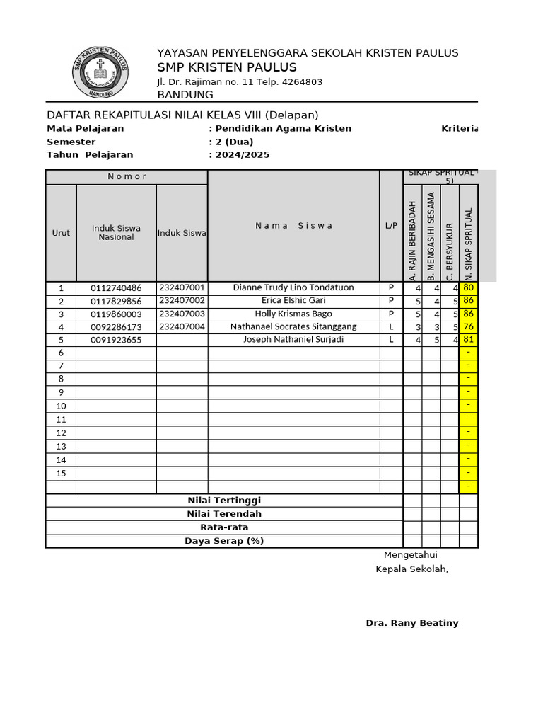 Nilai VIII - 2526 - 2 | PDF