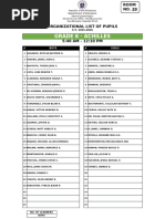 Class List 2025 | PDF