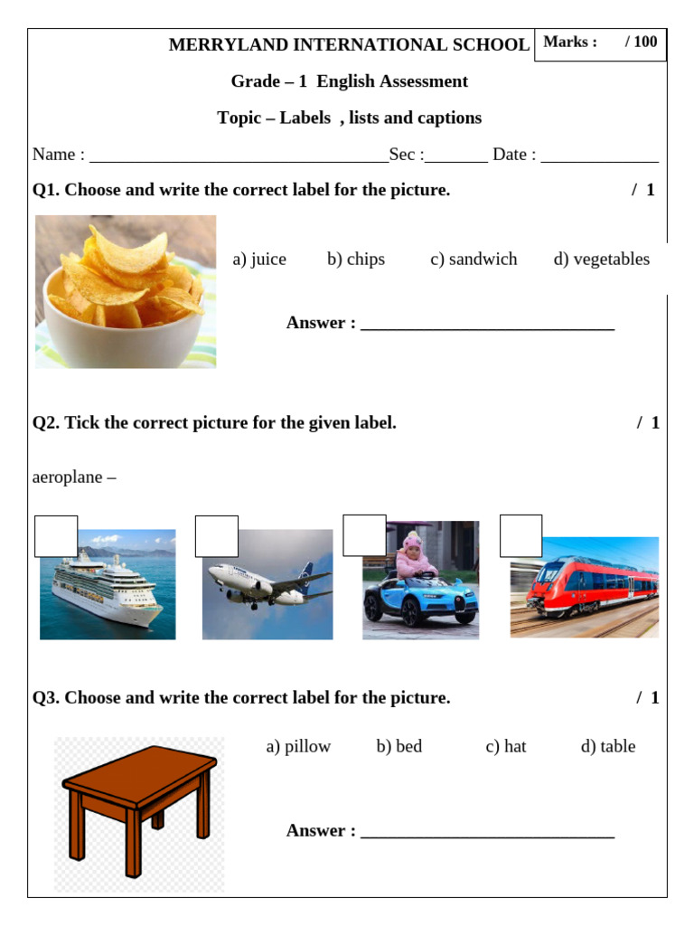 ENGLISH Assessment 1 | PDF