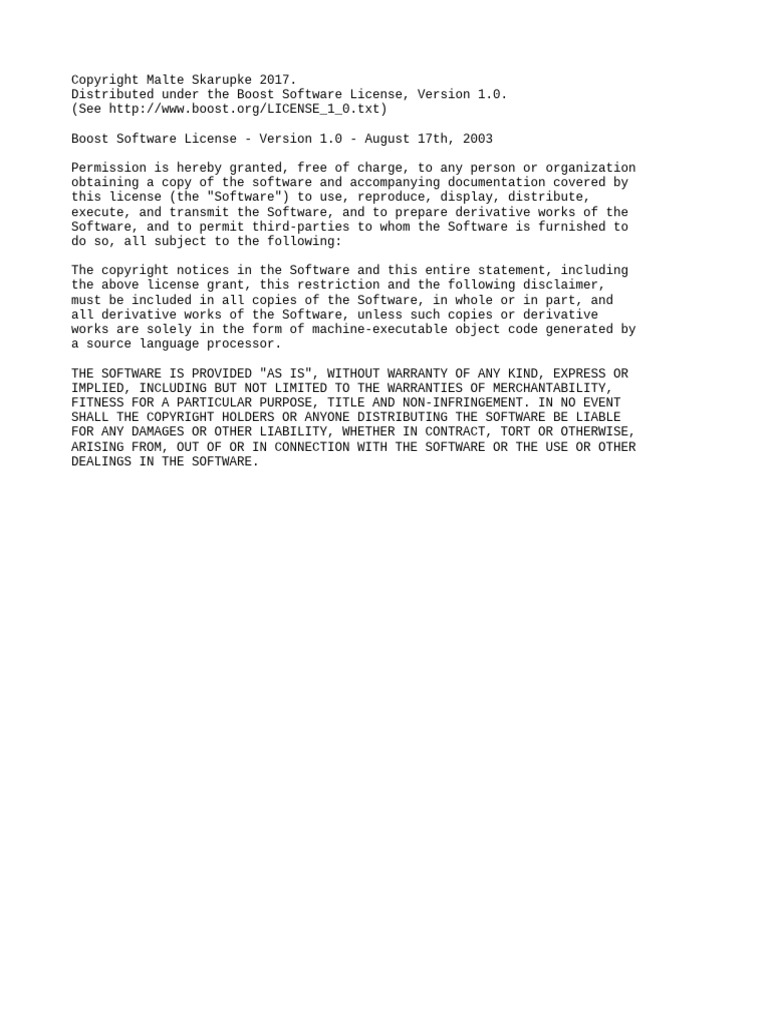 Flat - Hash - Map - Boost Software License | PDF