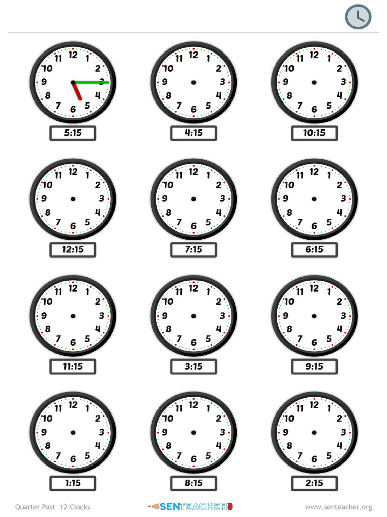 Quarterpast 12 Clocks | PDF