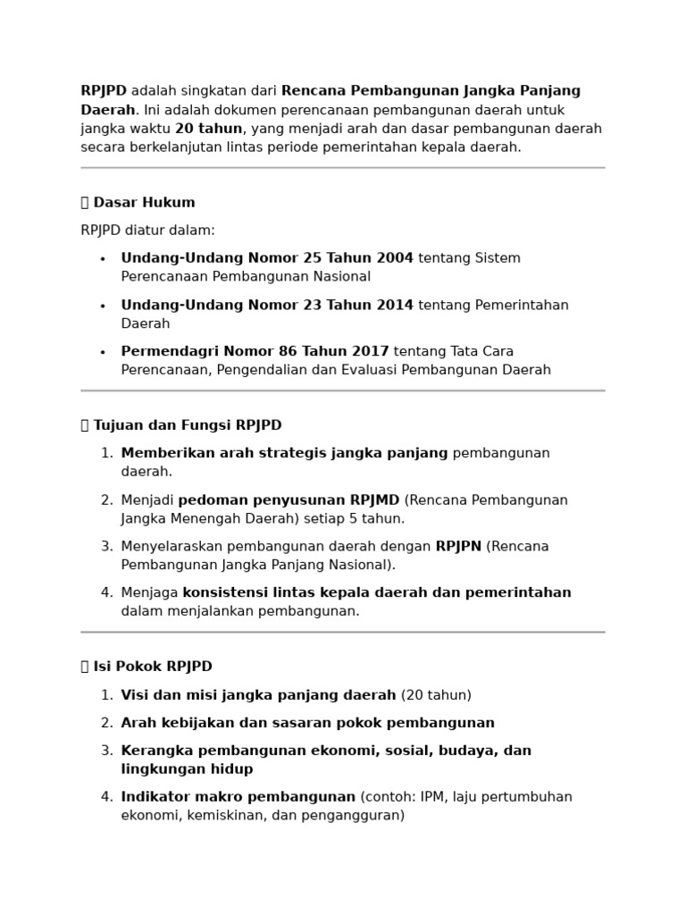 RPJPD Scrib Upload | PDF