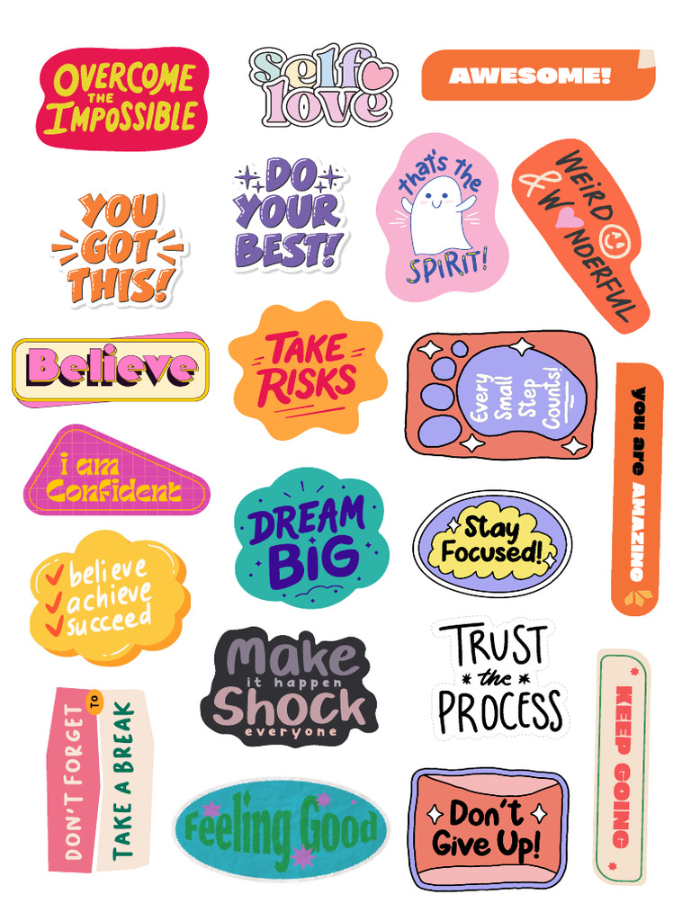 Motivational Stickers | PDF