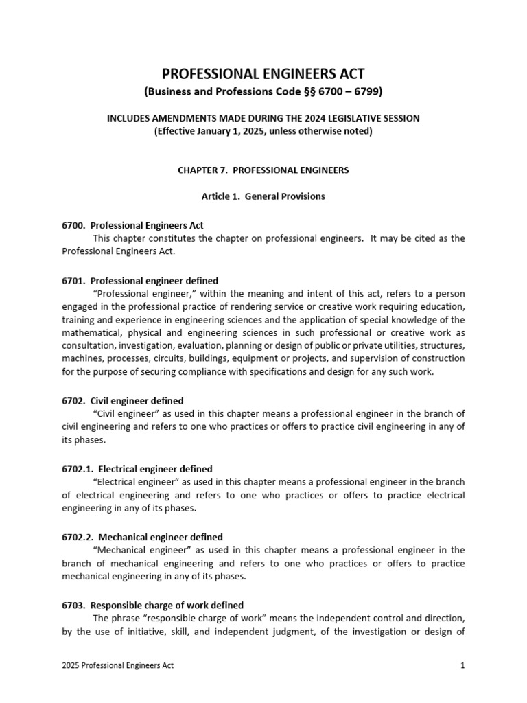 Pe Act | PDF | Engineer | Civil Engineering