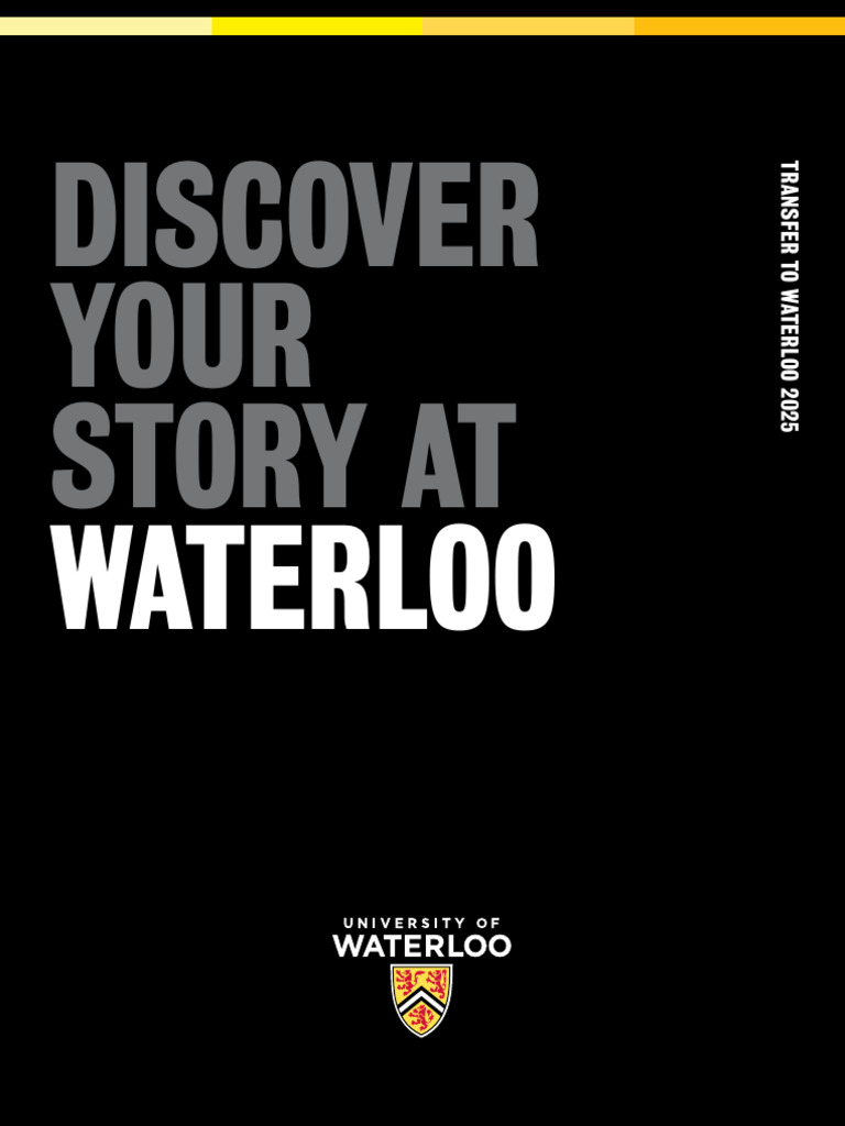 Waterloo Transfer Admission 2025 Guide | PDF | University And College ...