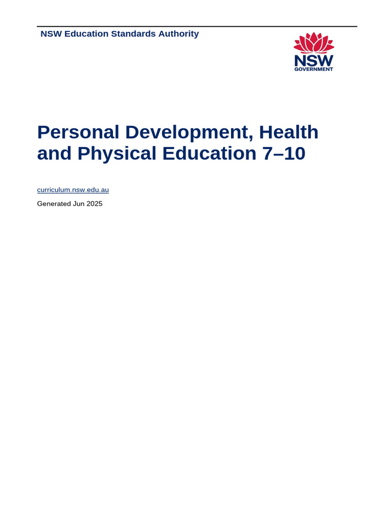 NESA - Pdhpe | PDF | Psychological Resilience | Power (Social And ...