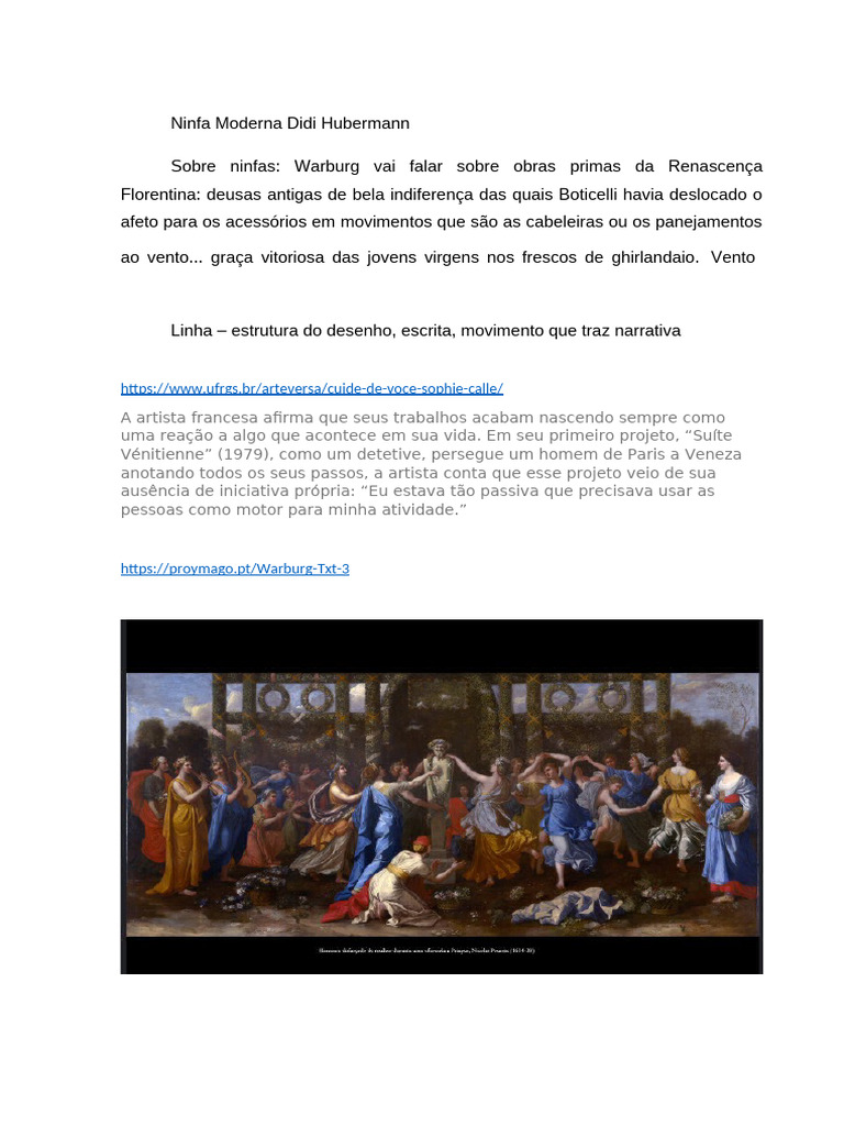 Ninfa Moderna Didi Hubermann | PDF