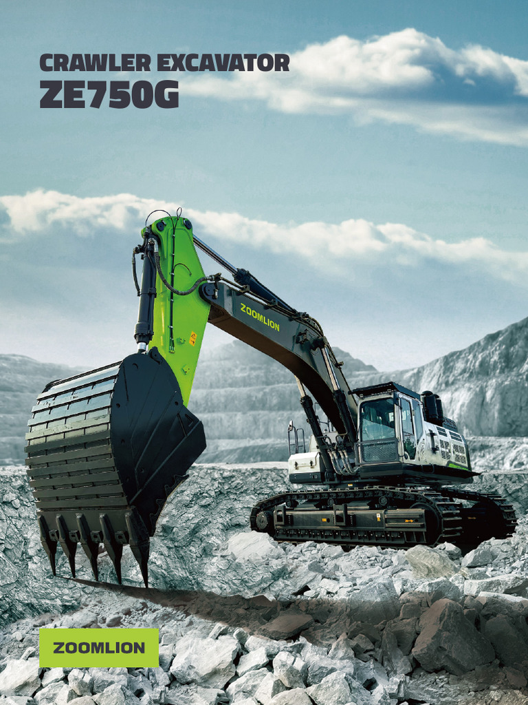 Zoomlion ZE750G Crawler Excavator Specs | PDF