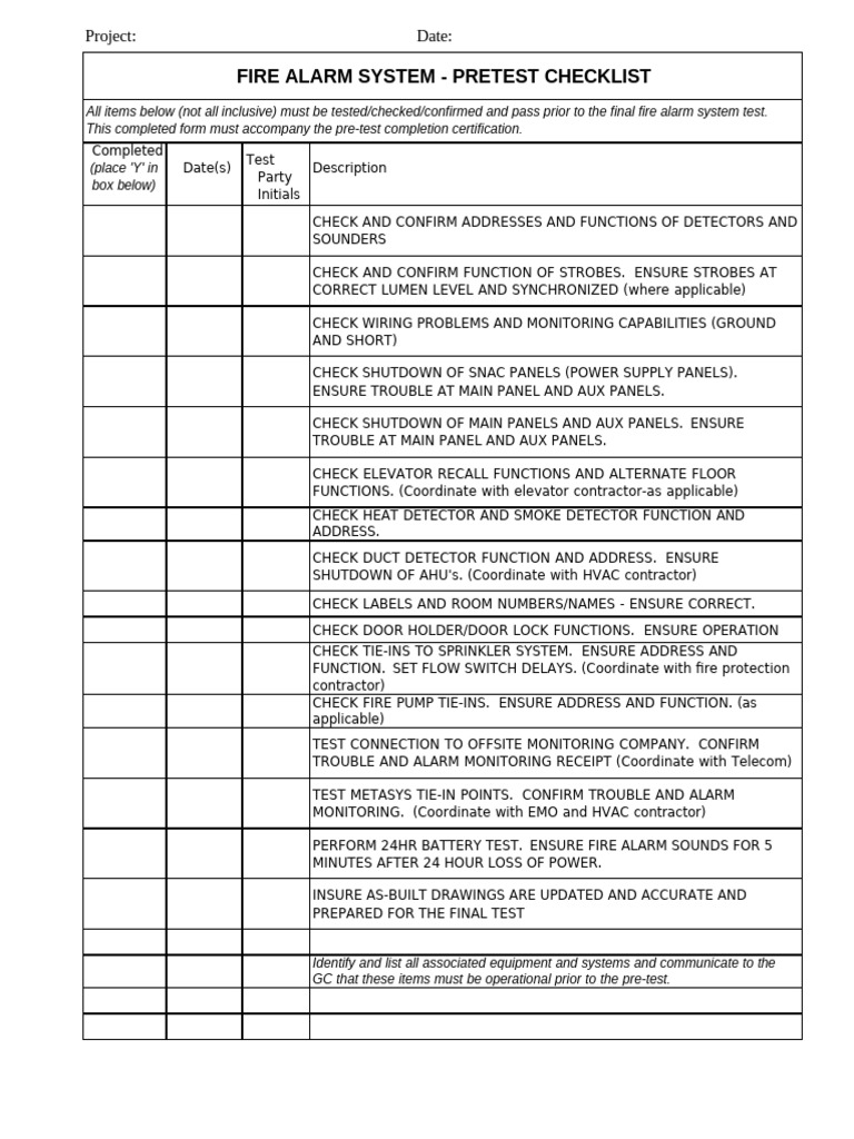 Fire Alarm Pretest Report Rev1 0 | PDF | Elevator | Building Automation