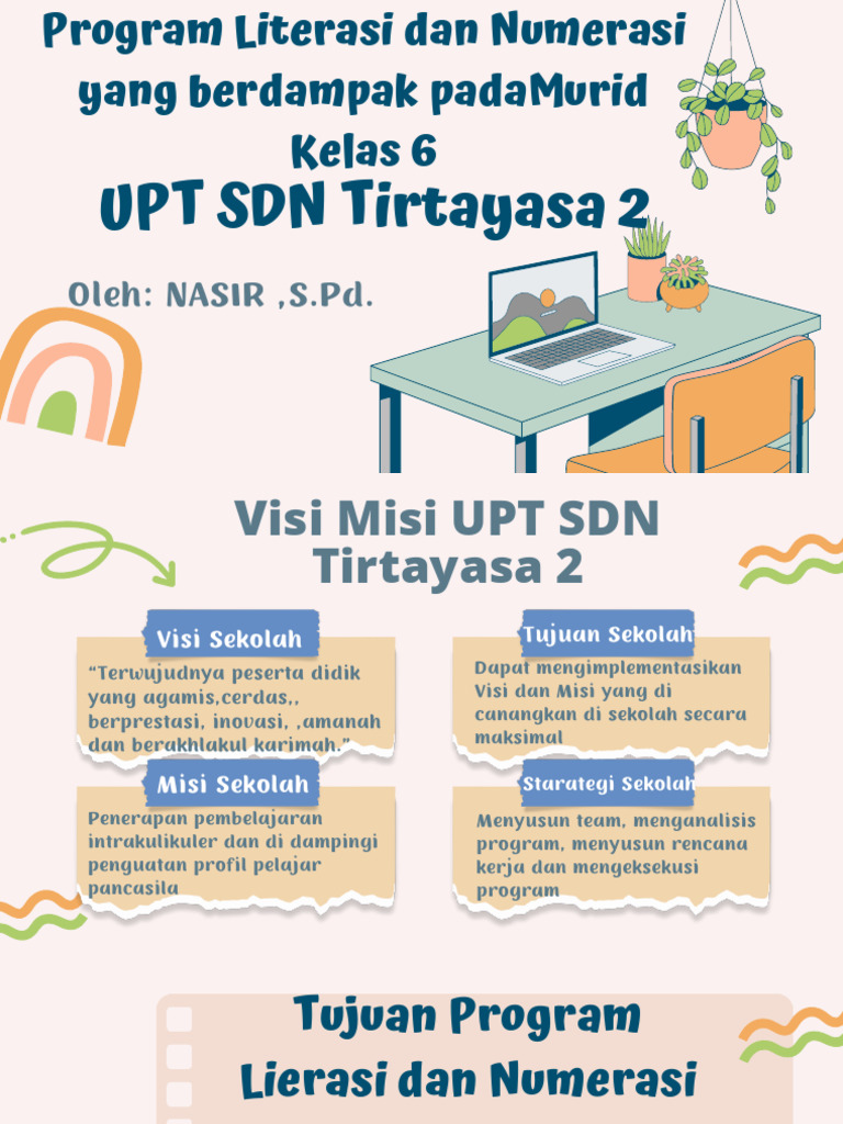 Program Literasi Dan Numerasi SDN Tirtayasa 2 Kelas 6 Nasir | PDF