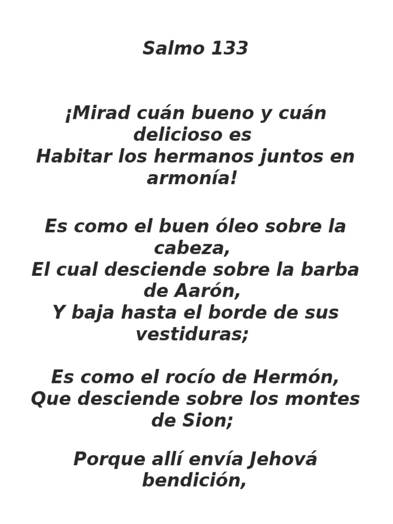 Salmo 133 | PDF
