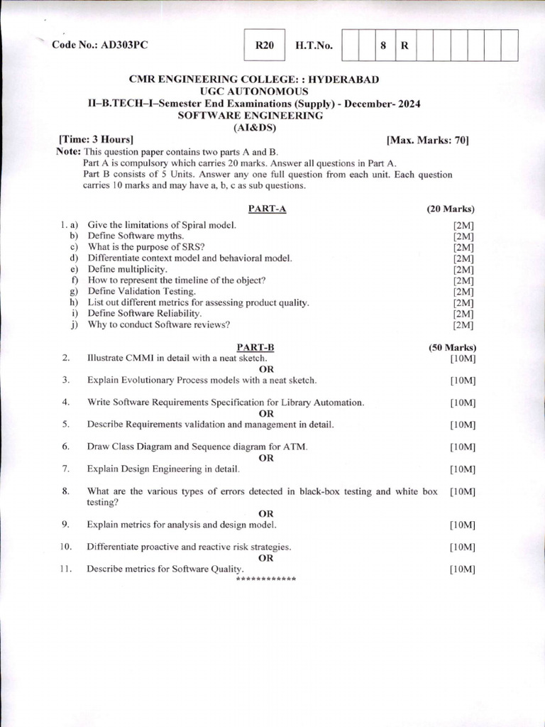 Software Engineering R20 SUPPLY DEC-24 | PDF