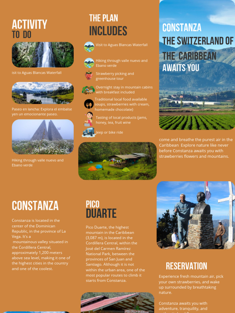 Folleto Tríptico Turistico de Constanza | PDF | Foods