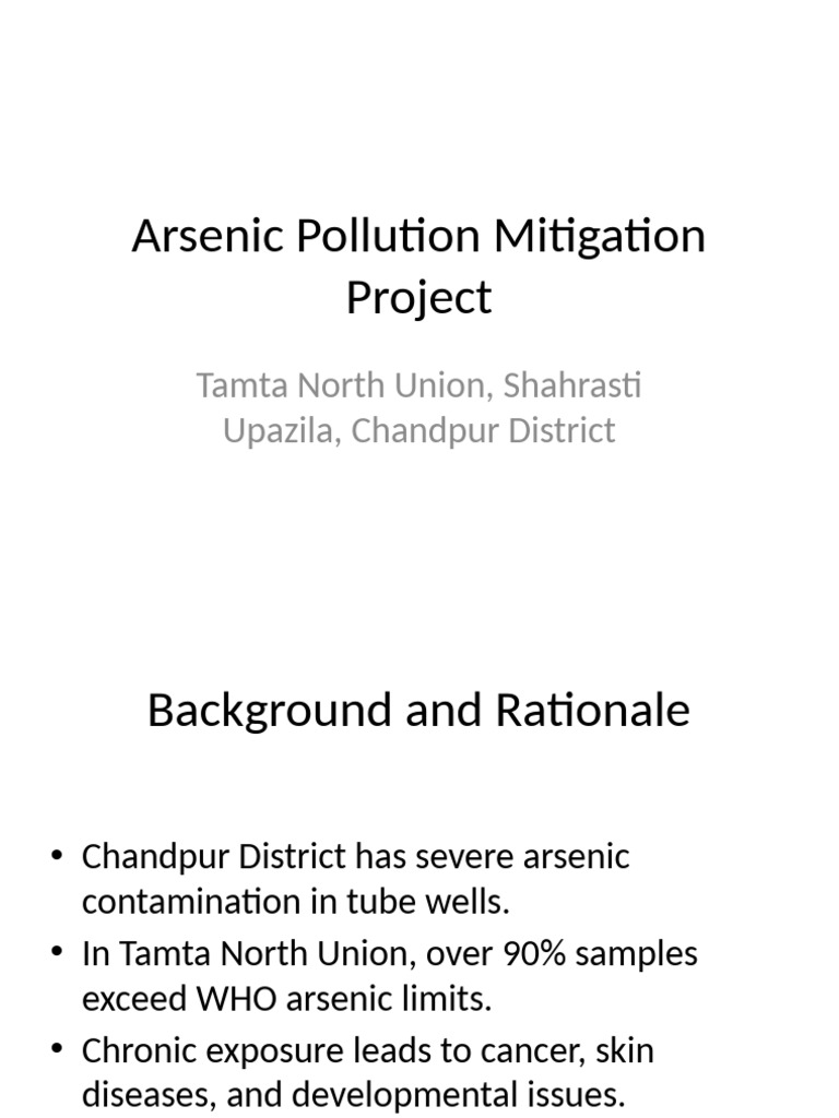 Arsenic Project Presentation | PDF