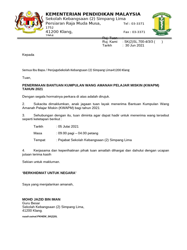 CTH Surat Kwapm | PDF