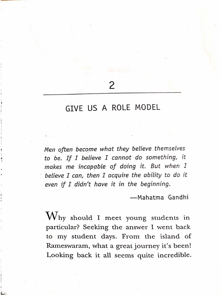 Gives Us A Role Model | PDF