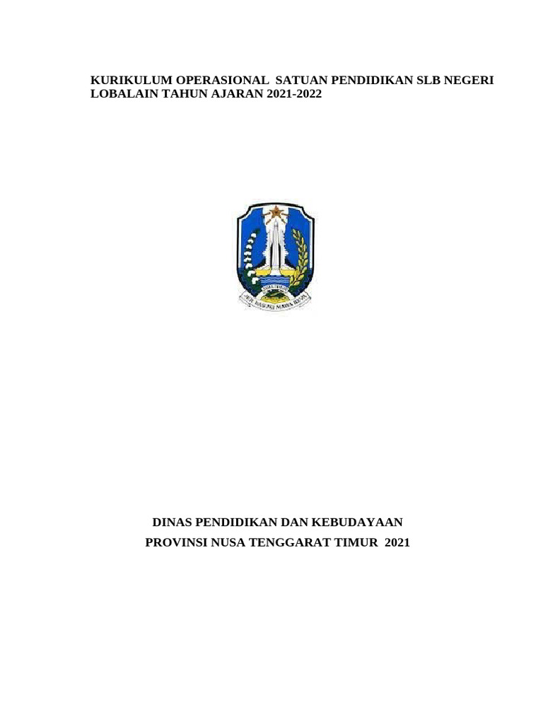 A. Contoh Kurikulum Operasional SDLB | PDF