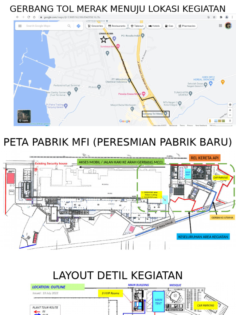 Peta Layout Acara 28 Juli 2022 | PDF