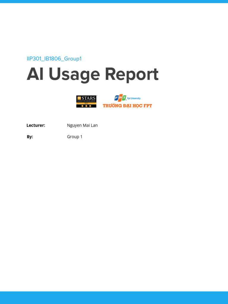 AI Usage Report - Docs Collection | PDF | Learning | Information Science