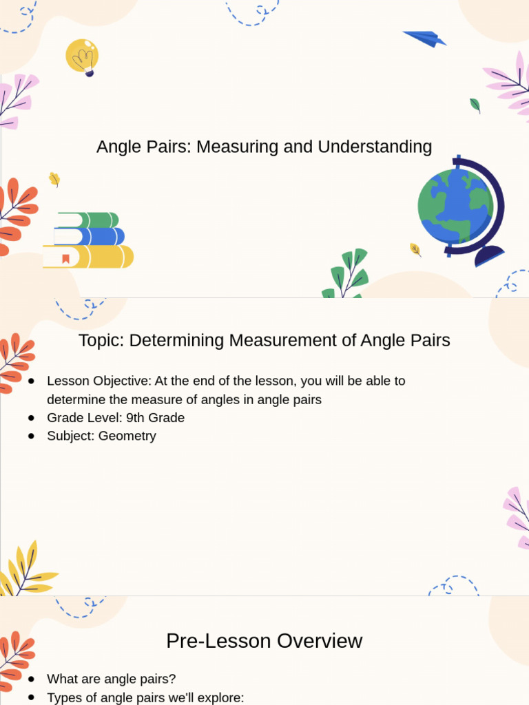 Angle Pairs_ Measuring and Understanding | PDF | Triangle | Angle